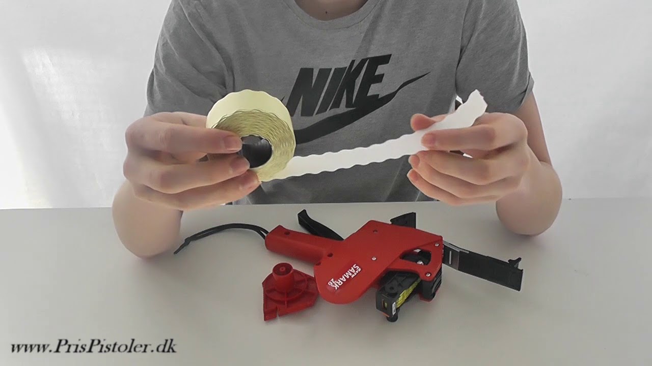 Sato Samark 26 - sådan skifter du etiketrulle - YouTube