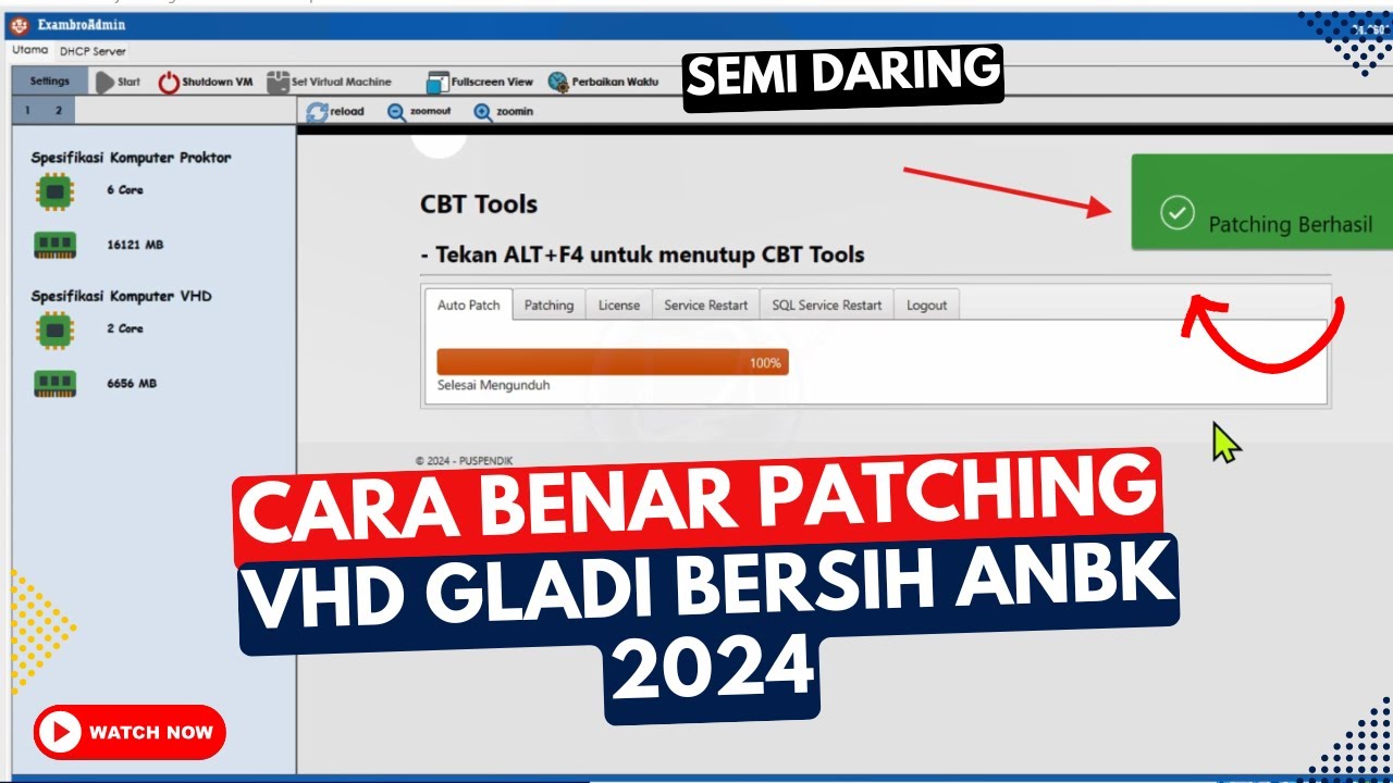 CARA PATCHING VHD GLADI BERSIH ANBK 2024 - YouTube