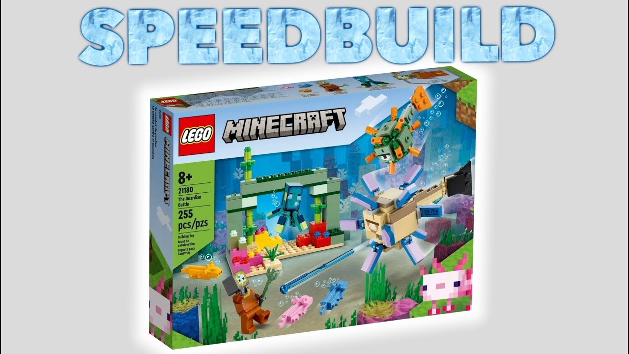 LEGO Minecraft Set (21180) "The Guardian Battle" *UNBOXING* and ...