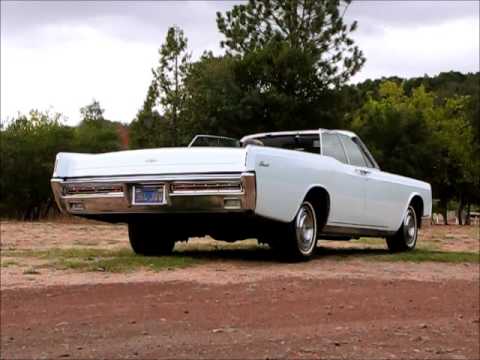 1967 Lincoln Continental Convertible Top Mechanism - YouTube