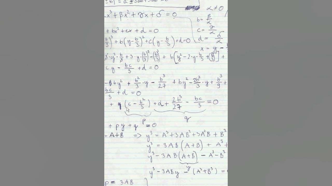 Harmadfokú egyenlet megoldása (javított verzió) - YouTube