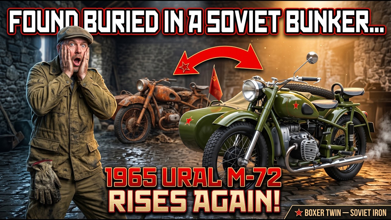 Restoration abandoned 1965 Ural M 72 Heavy Soviet Motorcycle - YouTube