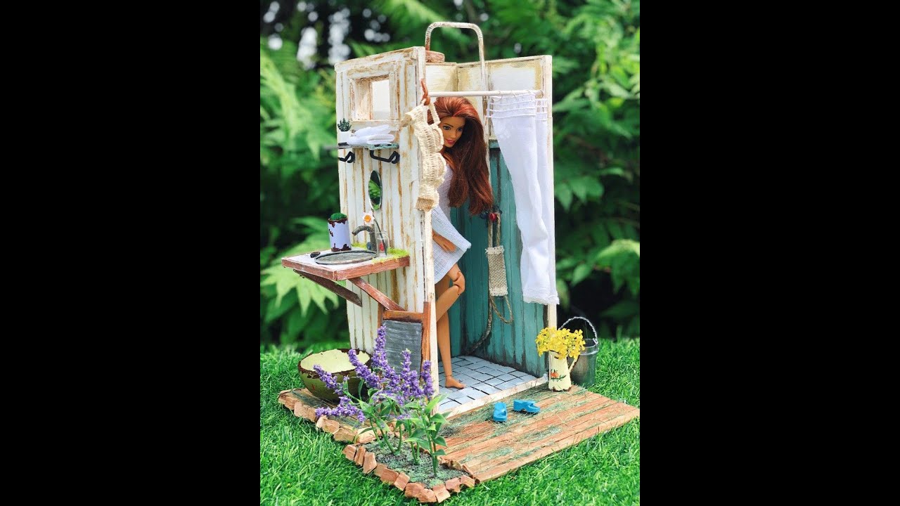 Душ для Barbie / DIY shower for Barbie - YouTube