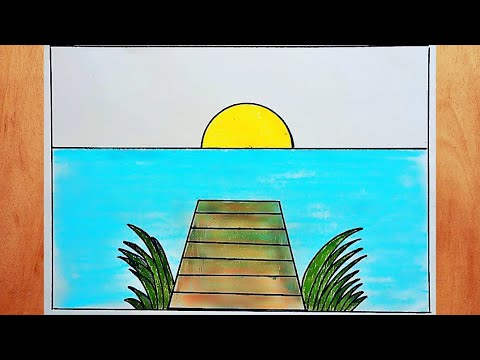 How To Draw Nice Scenery | Painting | Drawing - YouTube
