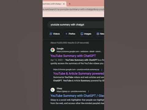 Summarize ANY Youtube Video in 5 Seconds - YouTube