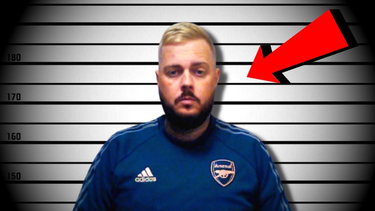 AFTV DT Police Mugshot Wearing Arsenal Kit 😱 - YouTube