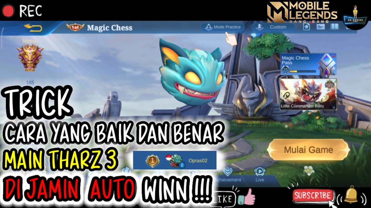 TRICK MENGGUNAKAN COMMANDER THARZ 3 YANG BAIK DAN BENAR AUTO WINN ...