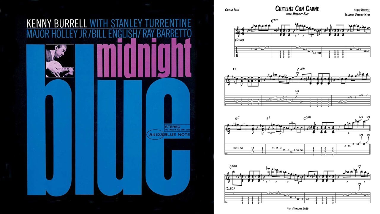 "Chitlins Con Carne" - Kenny Burrell (Jazz Guitar Transcription) - YouTube