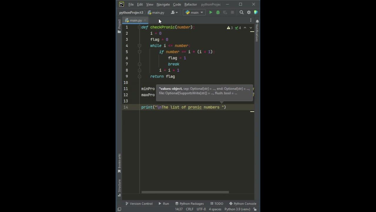Python Program To Print Pronic Numbers From 1 To 100 Shorts Pythonprojects Pythonprogramming