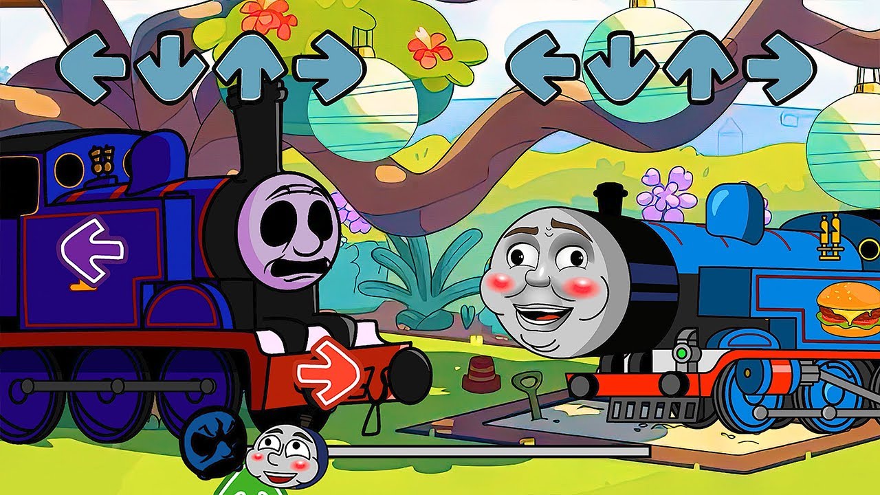 SWAP FNF NEW FAT Thomas Engine VS OLD Thomas Railway (Can Can) - Friday ...