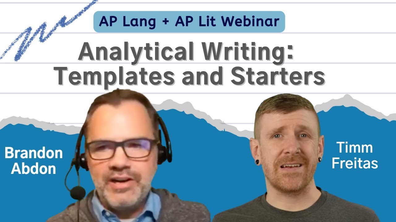 WEBINAR PREVIEW: AP® Literature and Language: Analytical Writing ...