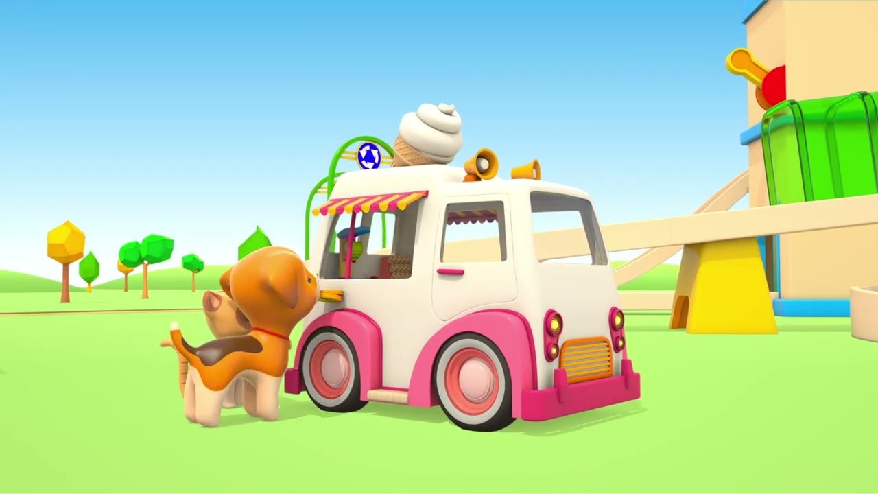 Mobil Penolong: Mobil es krim | Animasi anak | Belajar Kendaraan ...