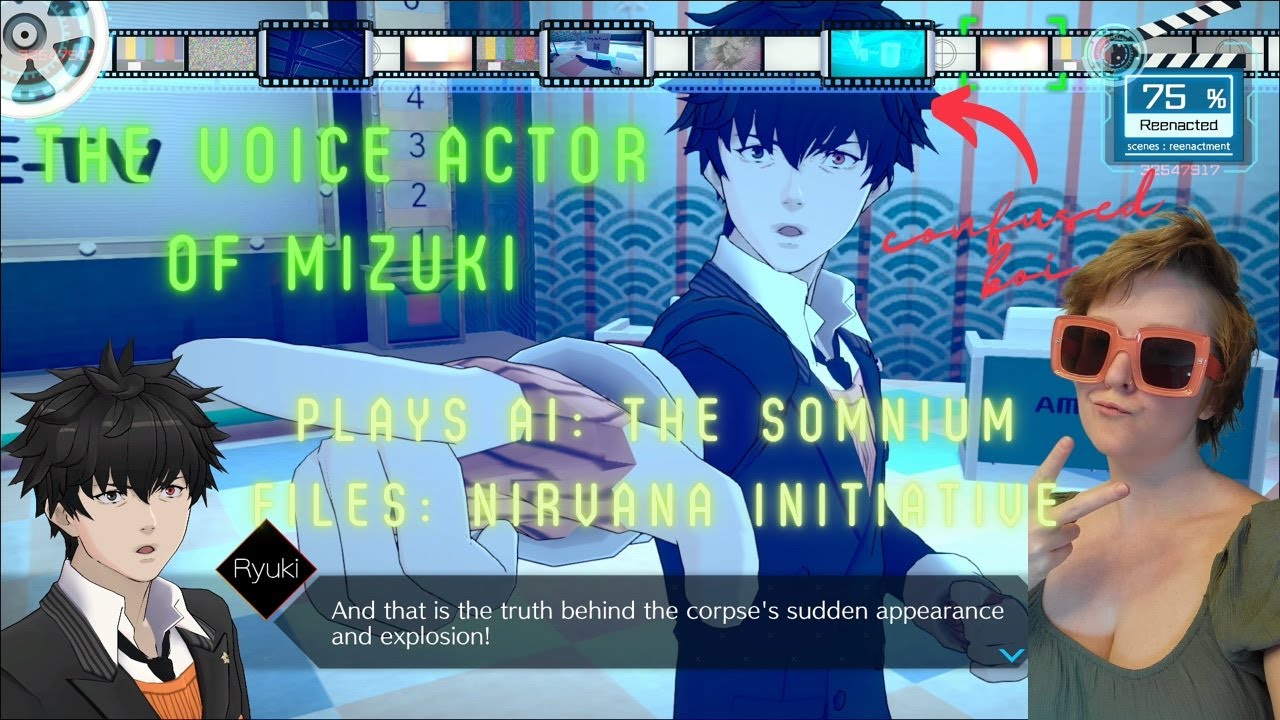 Mizuki's Voice Actor plays Ai: The Somnium Files Nirvana Initiative pt ...