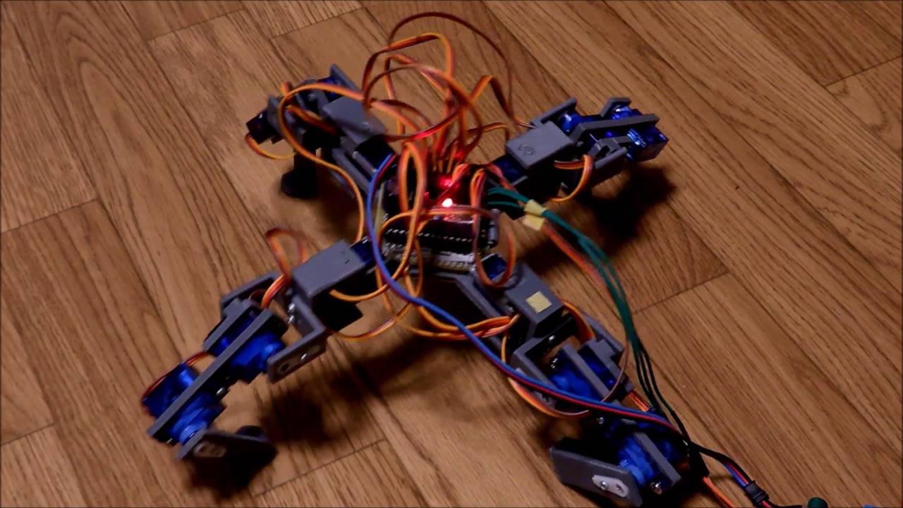 Four Legged Robot - YouTube