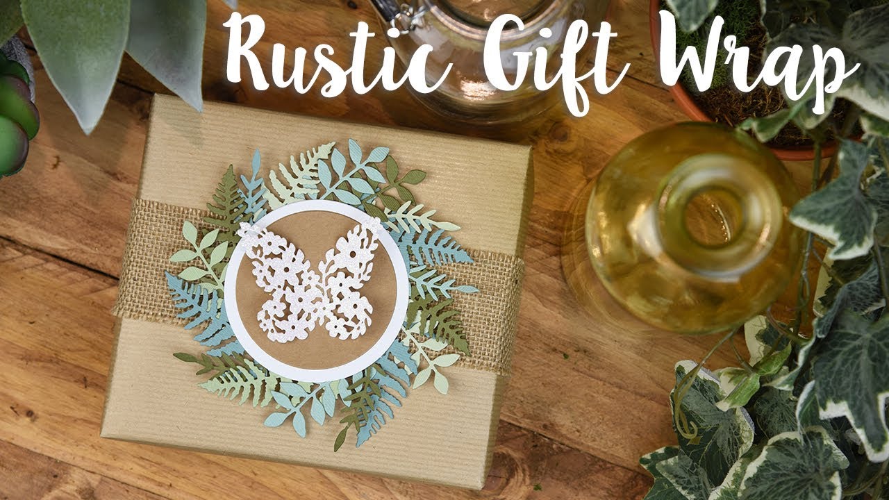 How to Make Rustic Gift Wrap - Sizzix Lifestyle - YouTube