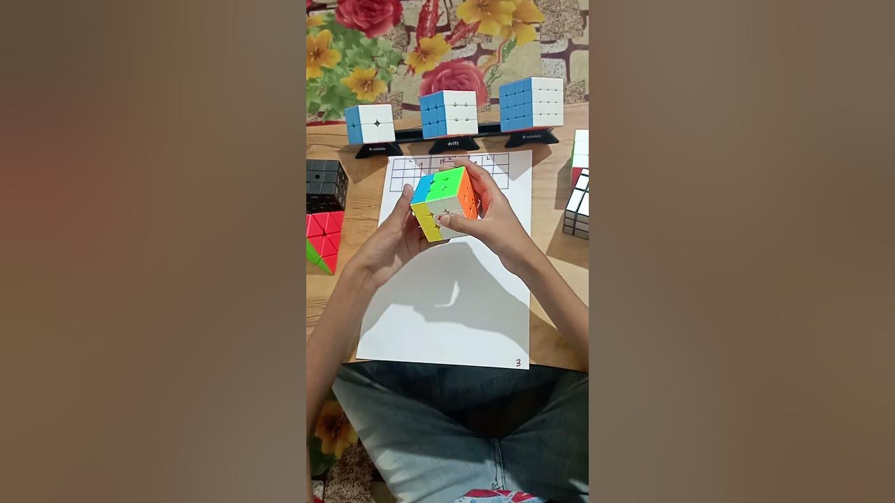 How to solve 3/3 Rubik's cube in easy way with algorithms #shots @CuberShree - YouTube