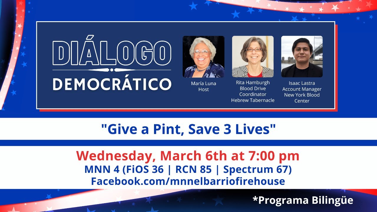 Diálogo Democrático | Give a Pint, Save 3 Lives - YouTube