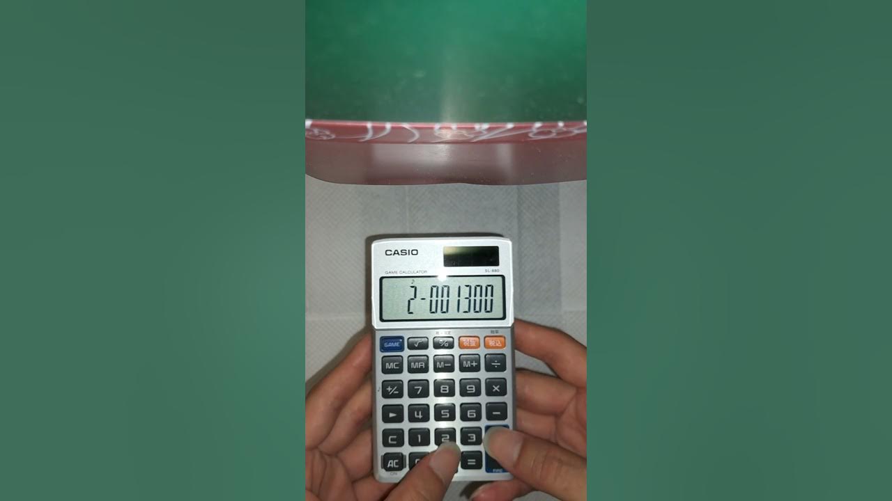 [SL-880-N3] Casio SL-880-N Game Calculator Playing 2 of 3 - YouTube