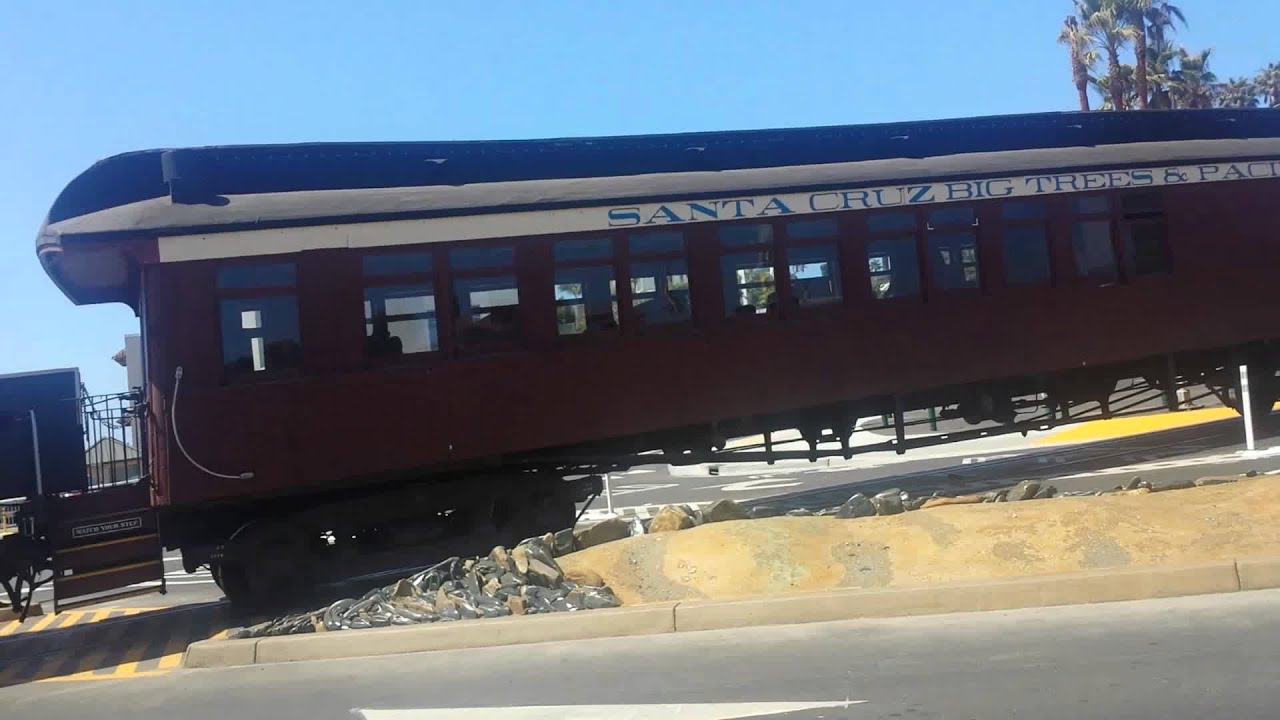 Santa Cruz beach train moves forward - YouTube