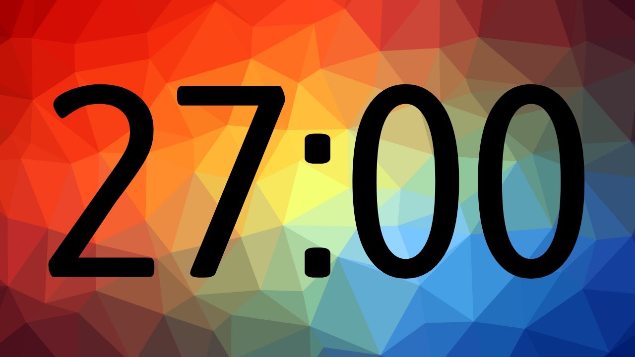 27 Minute Timer with Alarm - YouTube