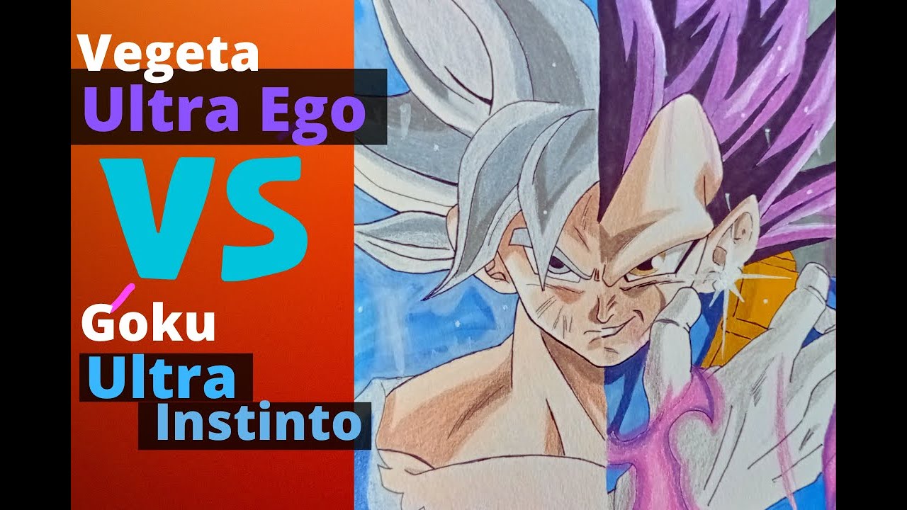 [SPEED DRAWING] Vegeta ultra ego vs Goku ultra instinct - YouTube