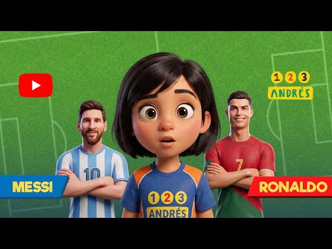 Messi or Ronaldo? Dream Big, Play Hard: A Young Girl’s Soccer Journey! ⚽✨ #123andres #worldcup