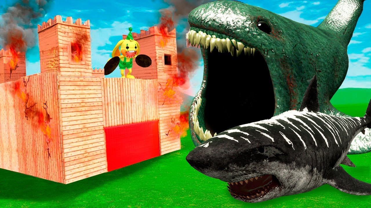 THE BLOOP Y EL MEGALODON ATACAN MI FORTALEZA en Garry's Mod - YouTube