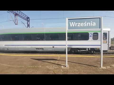 Stacja Września, przyjazd EU160-020 z IC Podlasiak + bonus: ED74-012 w Poznaniu, 07.09.2023r ...