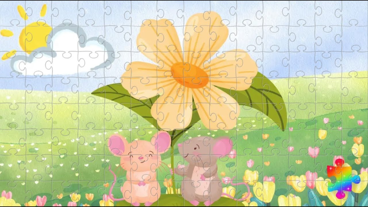 Summer Mouse Friends - Jigsaw Puzzles for Kids - Puzzle Planet - YouTube