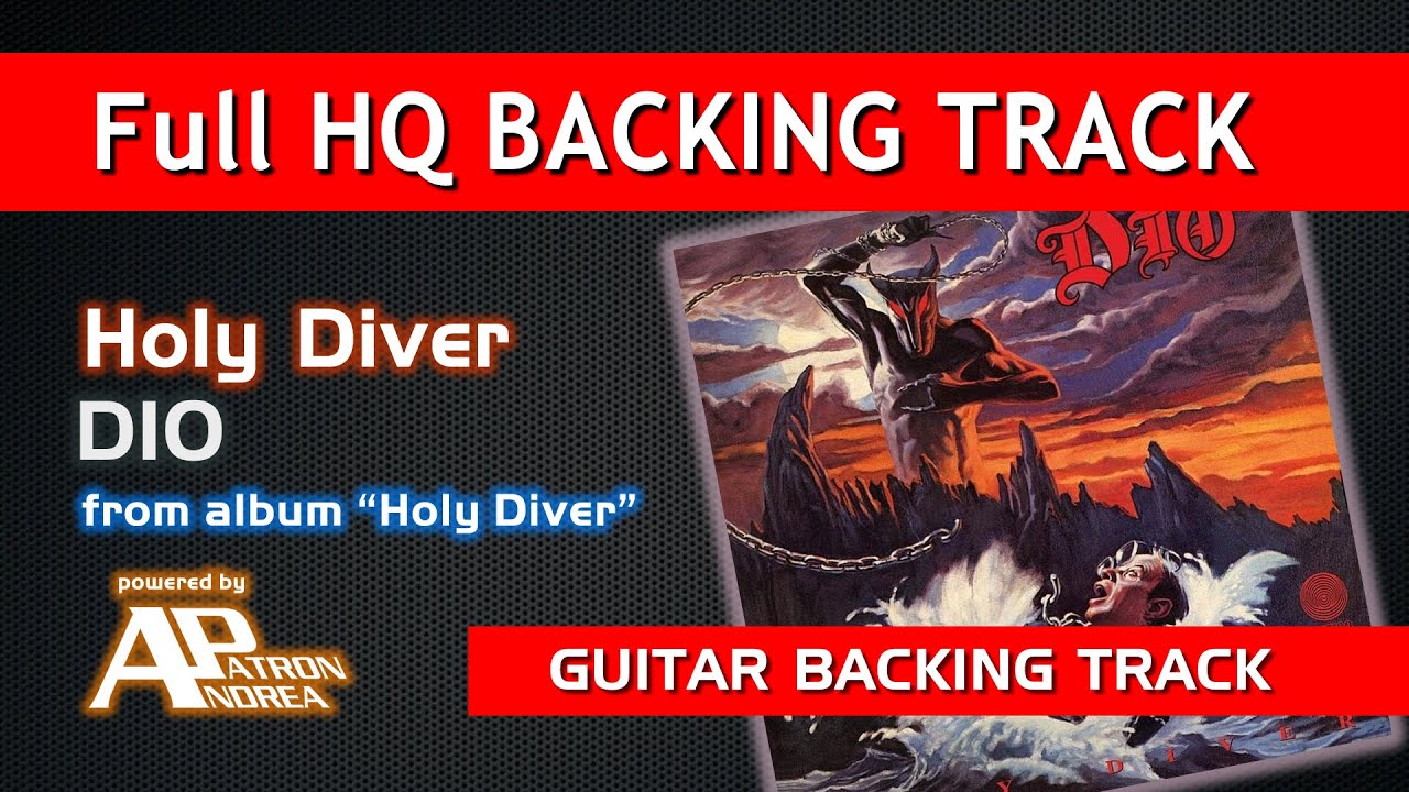 🎸Ronnie James Dio – Holy Diver | Free HQ Guitar Backing Track in Cm ...