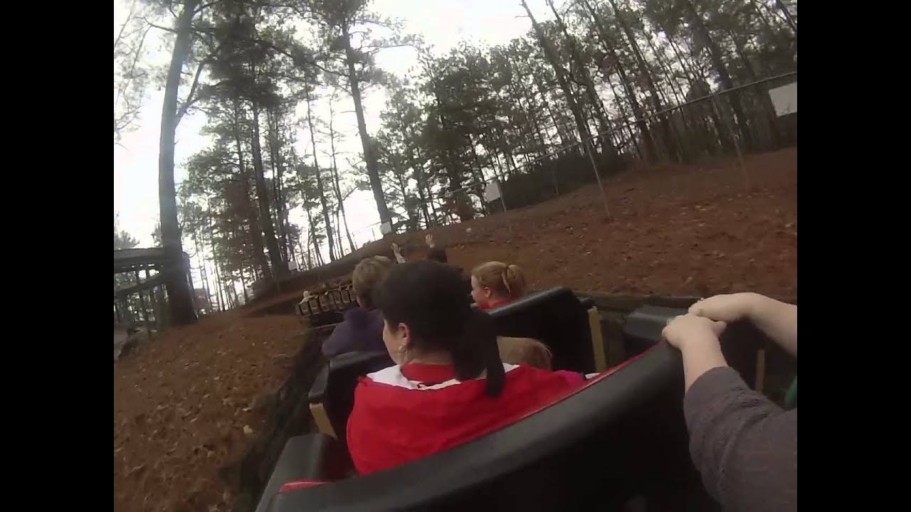 The Mine Train Roller Coaster at Six Flags Over Georgia (Full Ride ...