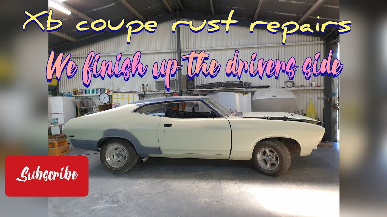 Xb falcon coupe rust repairs wheel arch - YouTube