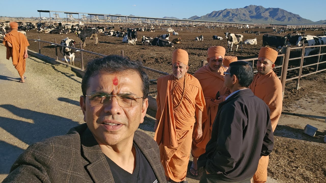 Jigneshbhai D. Domadia & Santo Visit Arizona Goshala Darshan - March ...