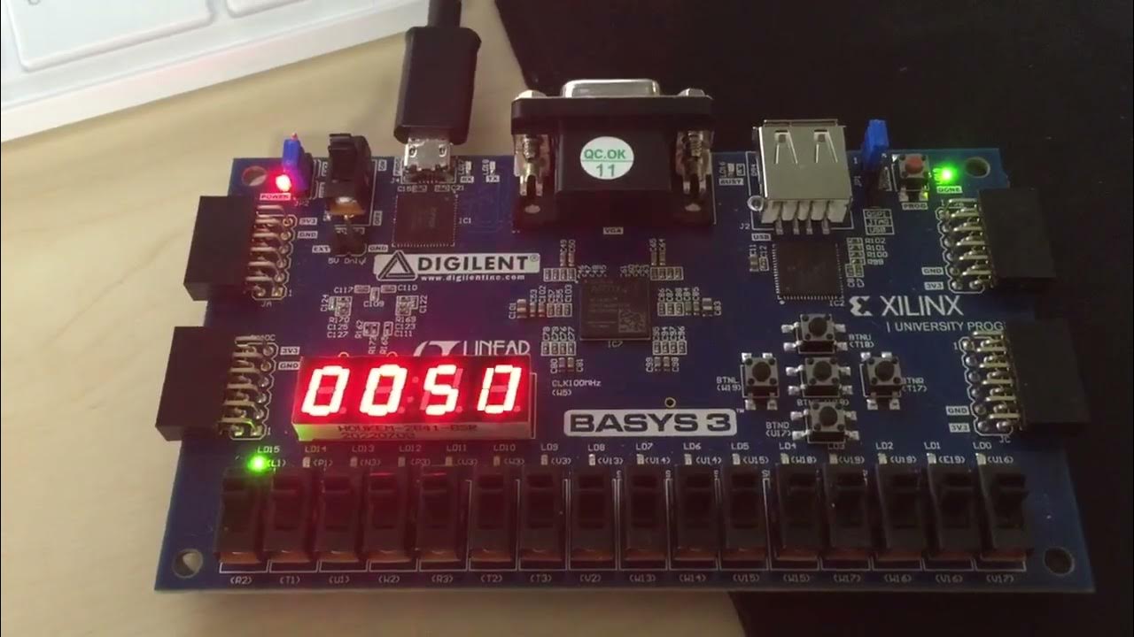 [Verilog] BASYS3 - Counter - YouTube