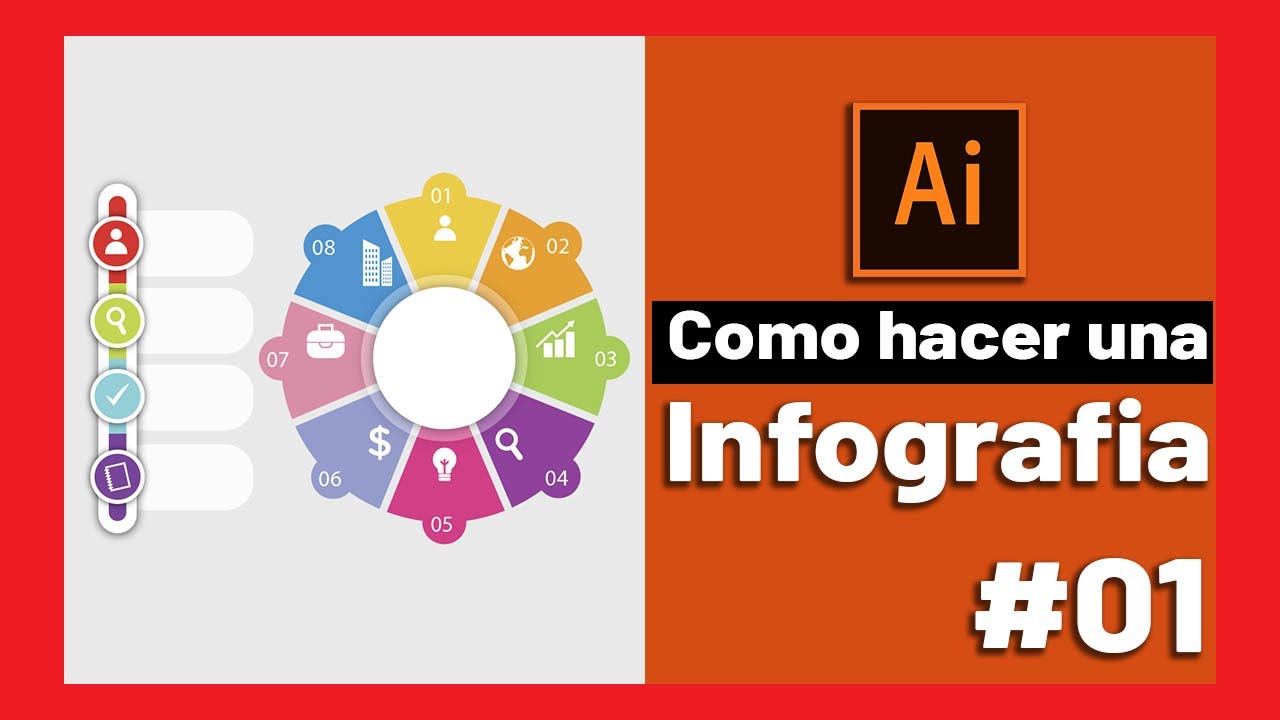 Adobe Illustrator Tutorial - como hacer una infografia en illustrator #1 - YouTube