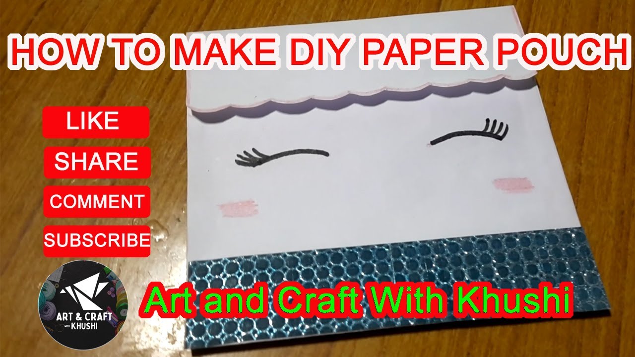 HOW TO MAKE DIY PAPER POUCH || HOW TO MAKE HOME MADE PAPER POUCH || TWO ...