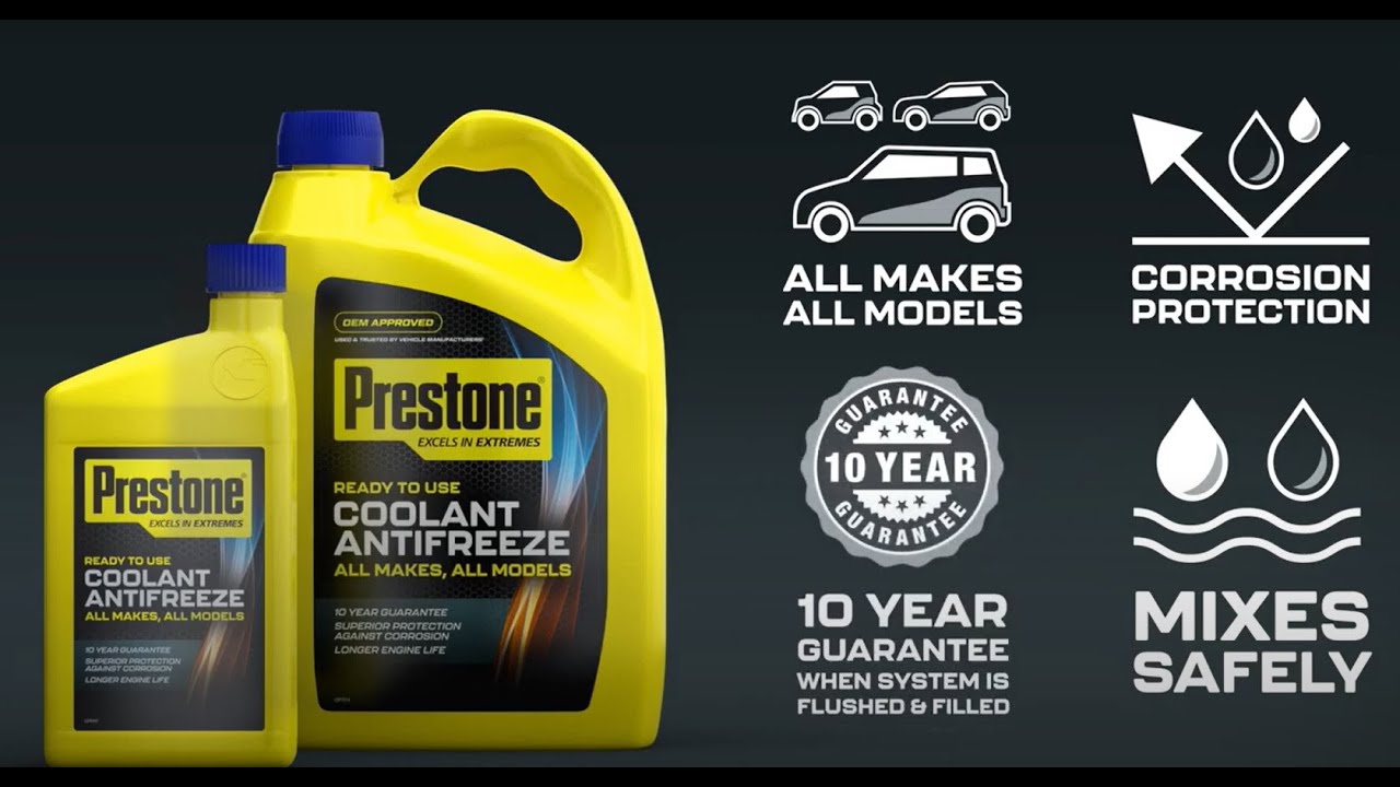 Prestone Car Coolant | Prestone Car Anti-Freeze | Suitable for ALL ...