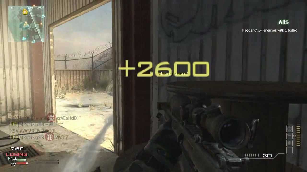 double headshot with barret 50 cal. - YouTube