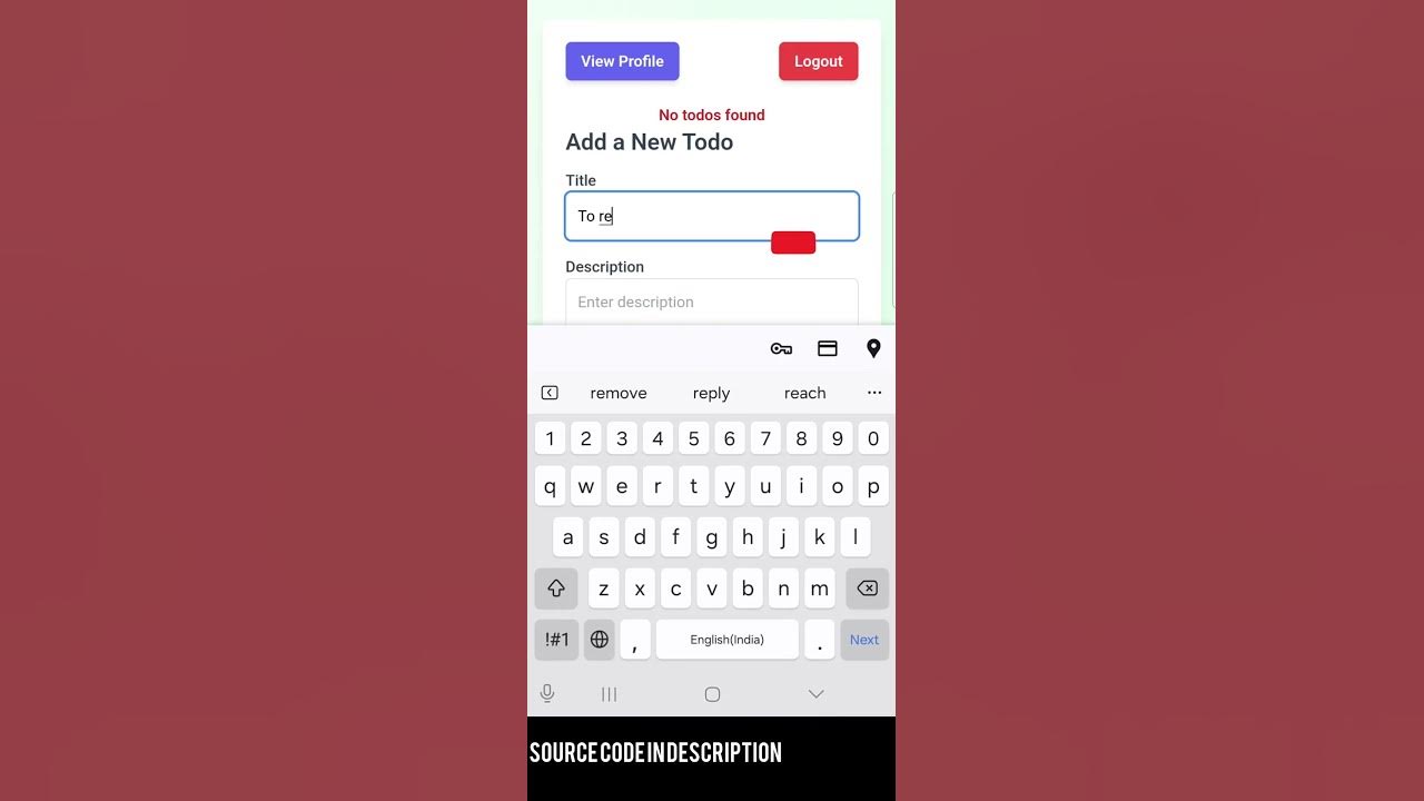 Build a MERN To-Do List App with Authentication | React, Node.js, MongoDB,Express 🚀 #mern #todo ...