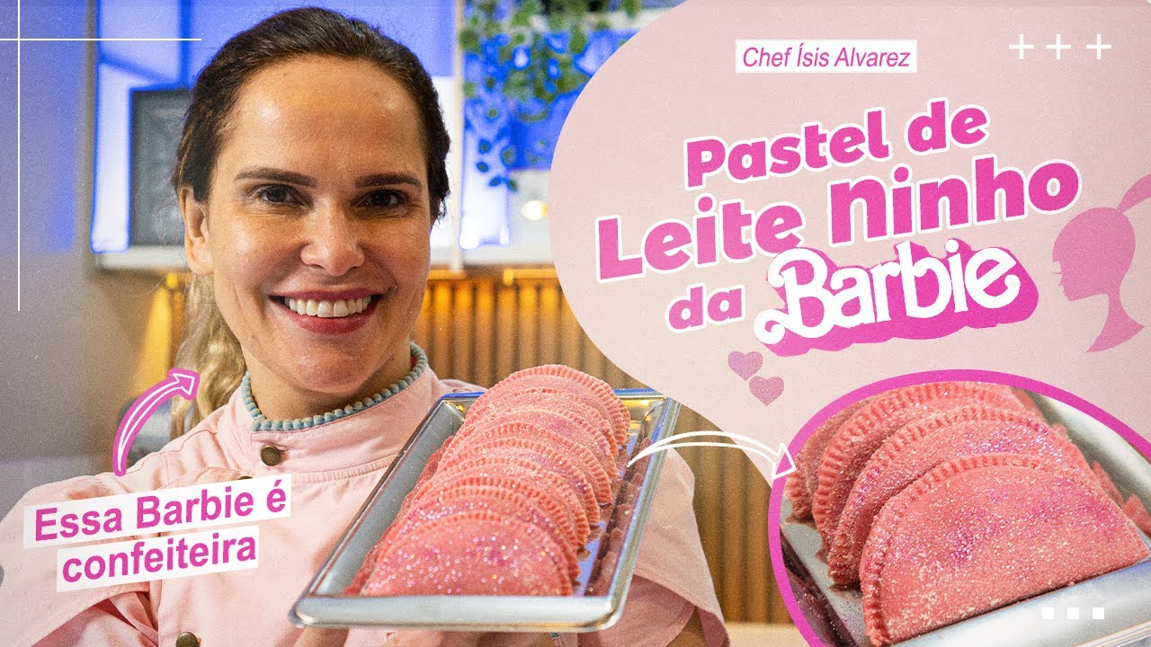 PASTEL DE NINHO COM MORANGO 🍓 | Barbiecore #05 | Chef Isis Alvarez ...