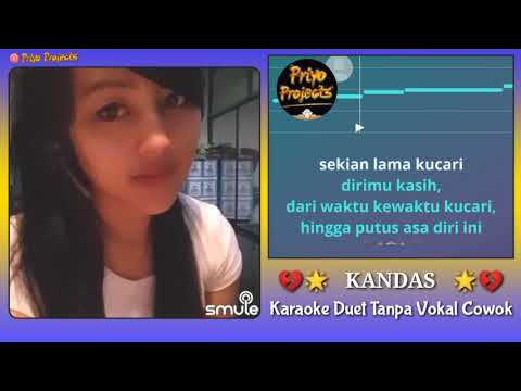 Kandas Karaoke Tanpa Vocal Cowok Smule Terbaik | Bersama Si Cantik Vina Avriany
