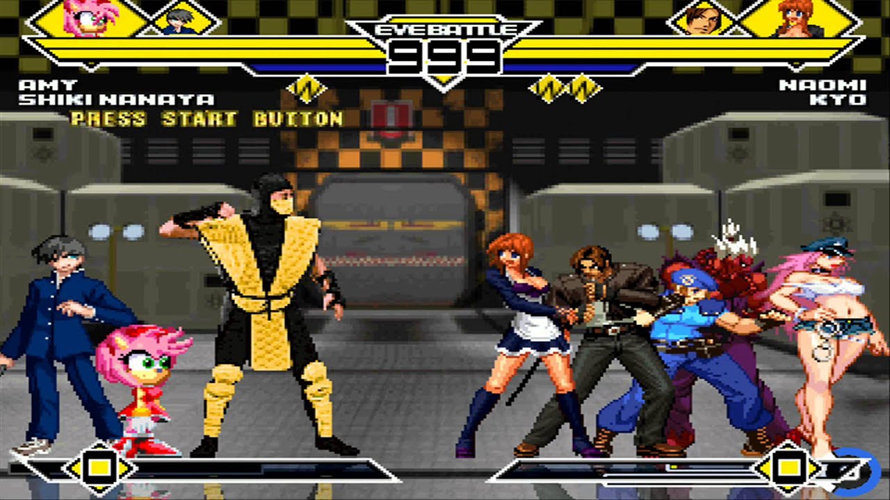 Team Amy Rose vs Team Naomi Kokoro 4v4 Patch MUGEN 1.0 Battle!!! - YouTube