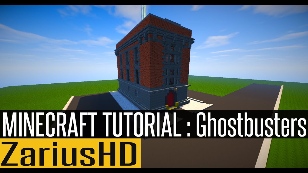 Minecraft: Let's Build - Ghostbusters Firehouse. Part 3. - YouTube
