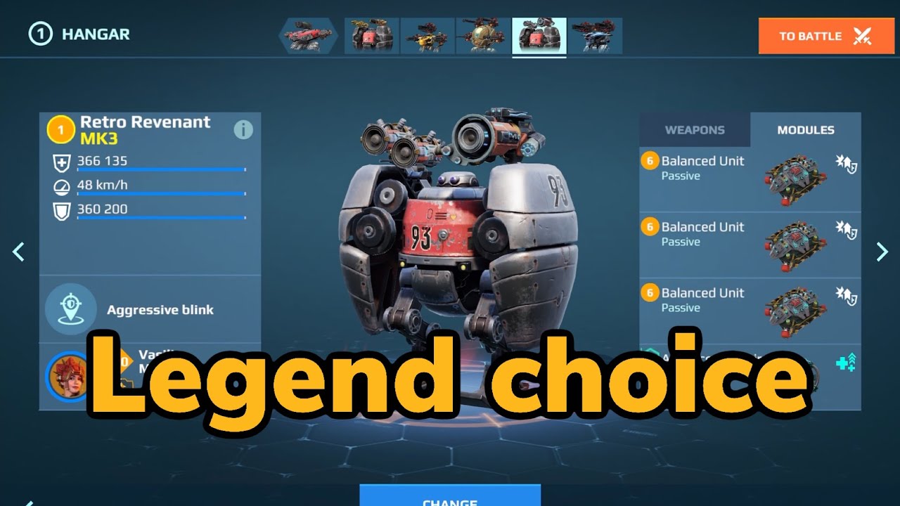 Revenant Sonic Full MK3 | 3 Balanced unit | War Robots Gameplay - YouTube