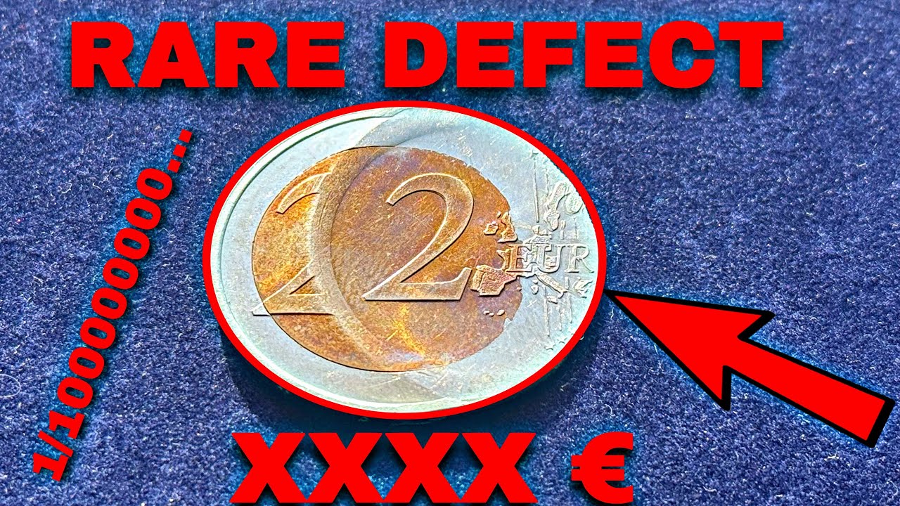 ULTRA RARE DEFECT 2 Euro coin - 1/1000000000 - YouTube