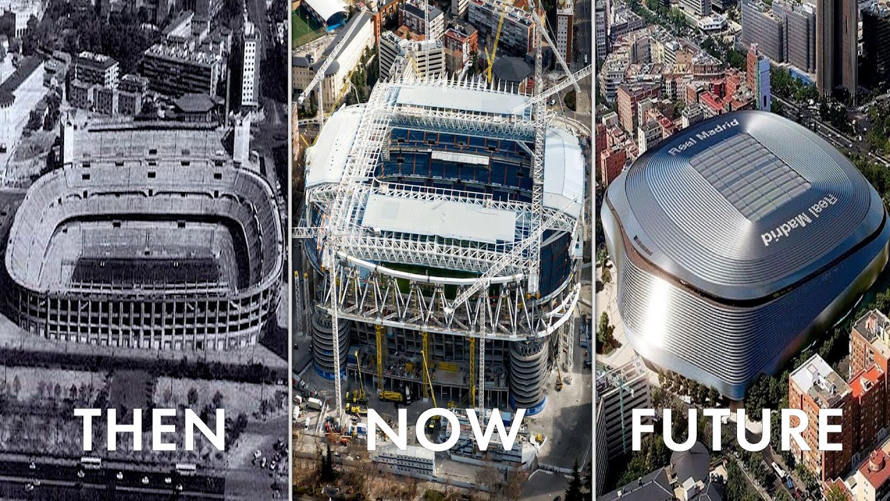 Santiago Bernabeu Then vs Now vs Future #Shorts - YouTube