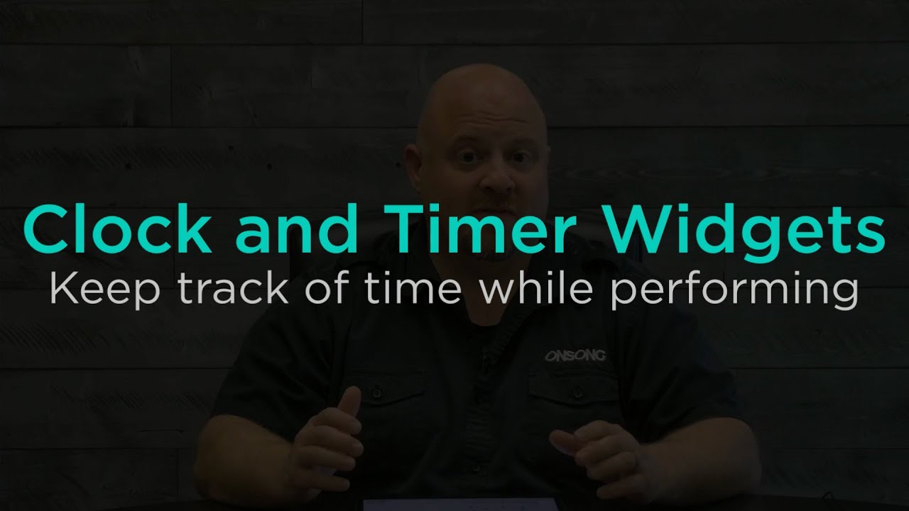 Keep Track of Time While Performing with the Clock and Timer Widgets ...