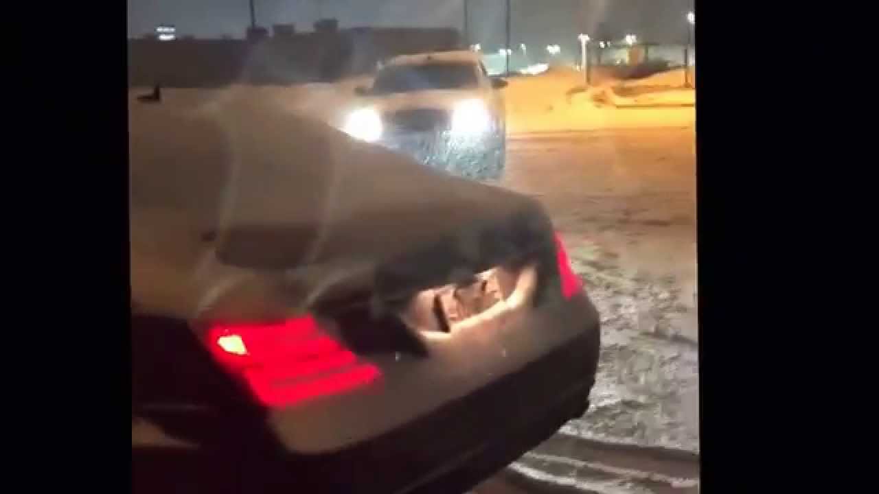 Snow fun Chicago style . Mercedes S550.Mercedes GL450.Bmw 528i.Infiniti FX35 Drift. - YouTube