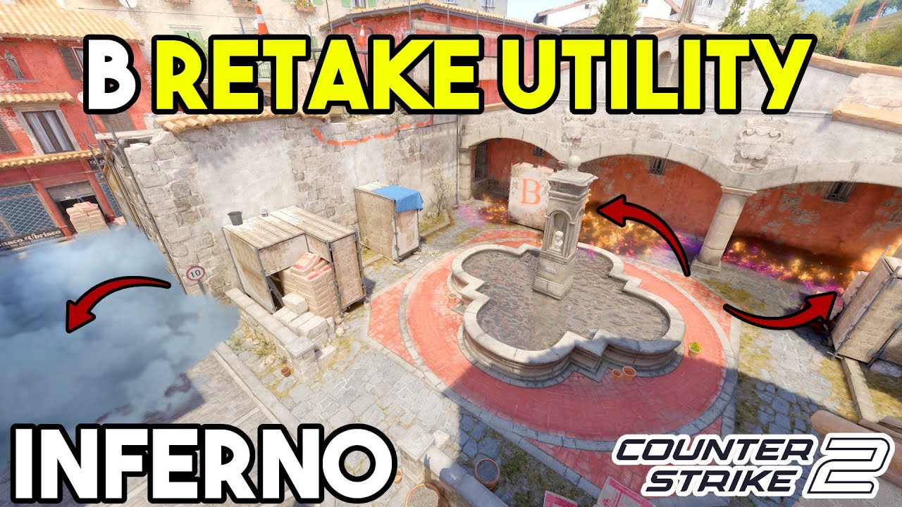 Dominate Retakes on B Site Inferno in CS2 - YouTube