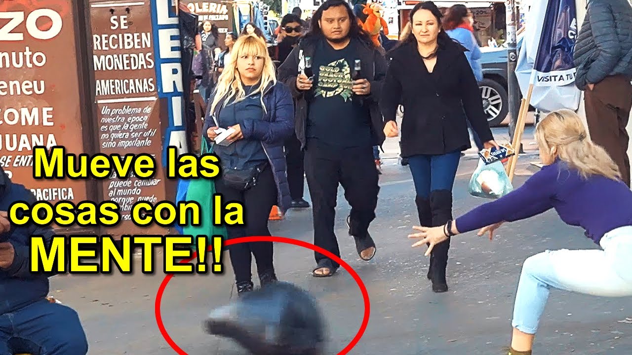Chica mueve cosas con la MENTE!! 😱🤯 // Bromas en la calle - Bufones.net ...